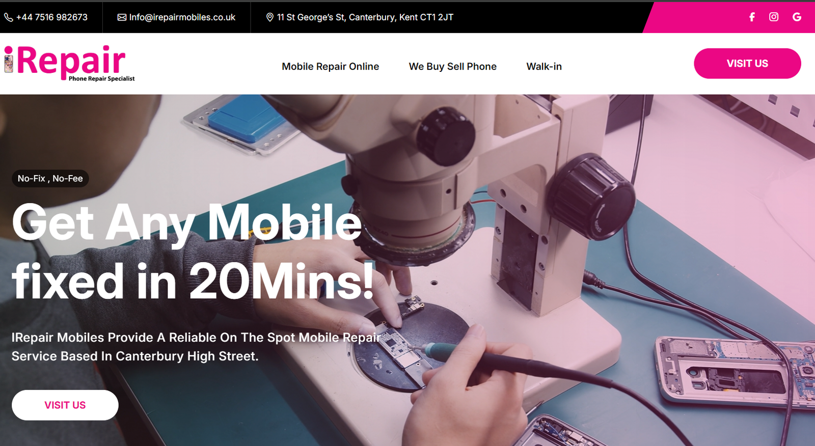Quick Mobiles Phone Repair Shop | Award-Winning Services in UKiRepair ...